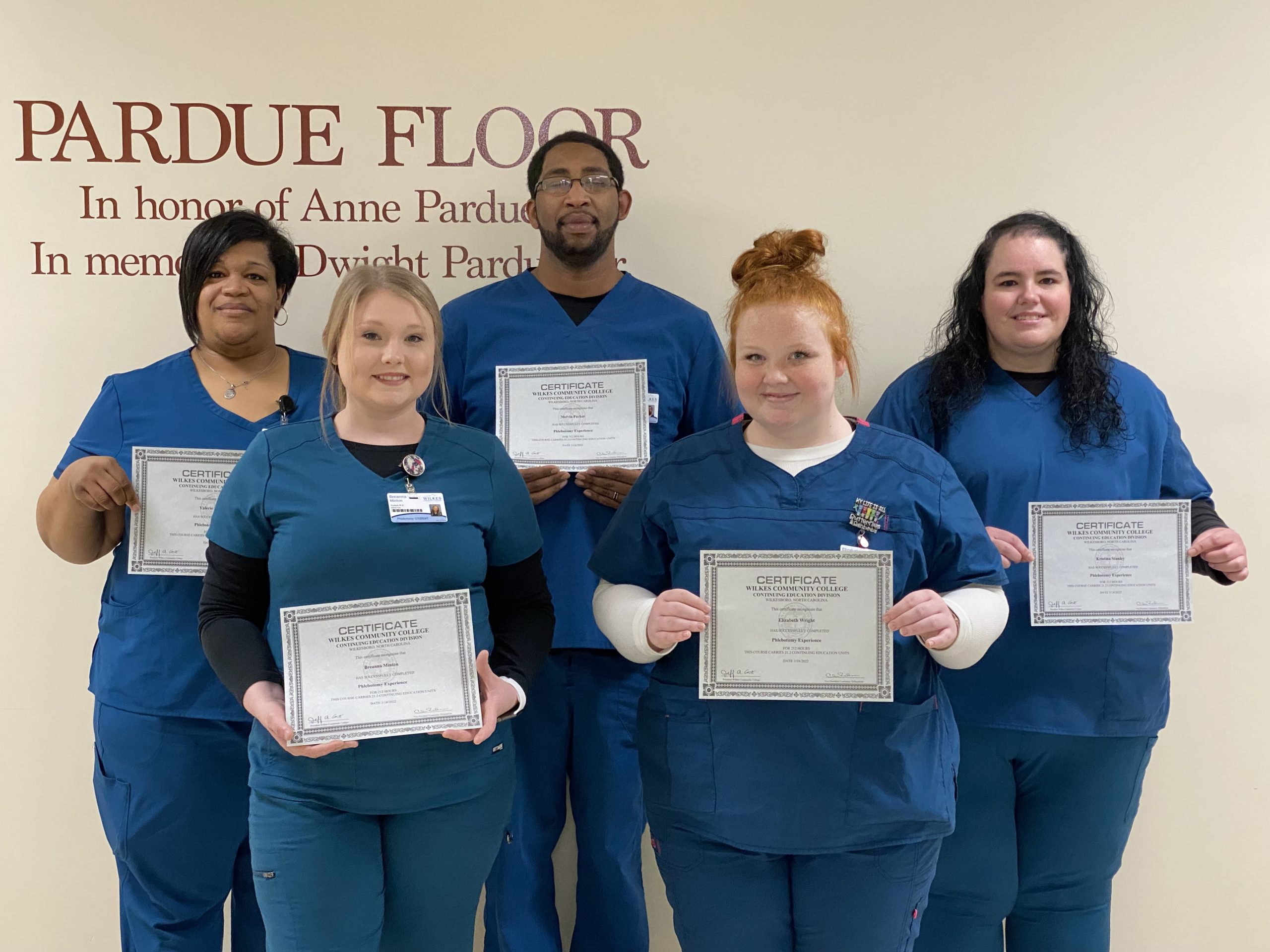 WCC congratulates phlebotomy graduates – Wilkes Community College